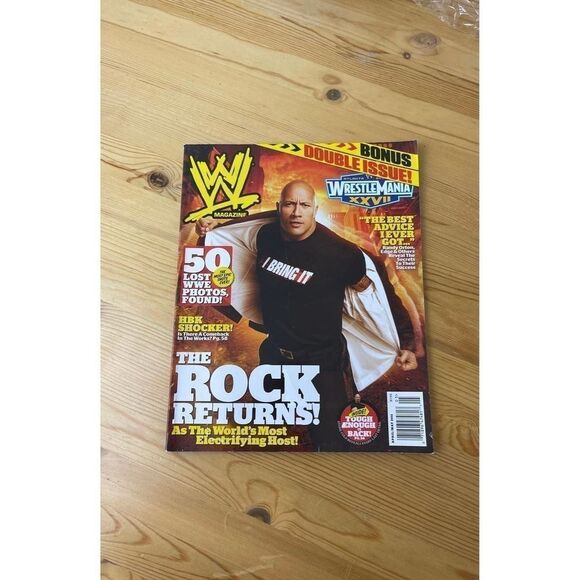 WWE | Other | Wwe Magazineapril May 21the Rock | Poshmark